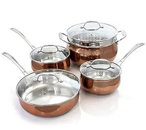 OSTER Carabello 9 Piece Stainless Steel Cookwar E Set - Silver
