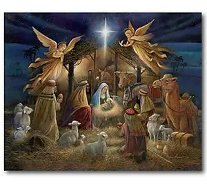 COURTSIDE MARKET Nativity 30' X 40' Canvas - One-color