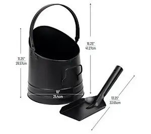 MIND READER Fireplace Ash Bucket And Shovel