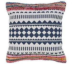 OX BAY TRADING CO. Ox Bay Globally Inspired Chindi Throw Pillow - One-color