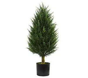 NEARLY NATURAL 3' Cypress Tower Artificial Tree Nearly Natu Ral - One-color