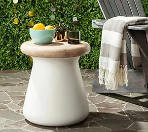 SAFAVIEH Button Modern Concrete Round Table