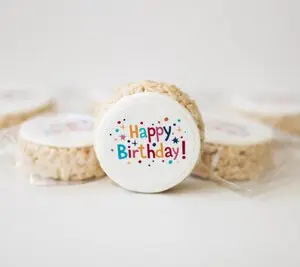 CREATIVE CRISPIES CO. Creative Crispies 6-piece Birthday Message Trea Ts - One-color