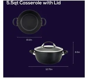 CIRCULON Symmetry 5.5-qt Covered Casserole