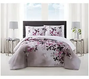 Vince Camuto Lissara 3-piece Full/queen Duvet C Over Set - One-color