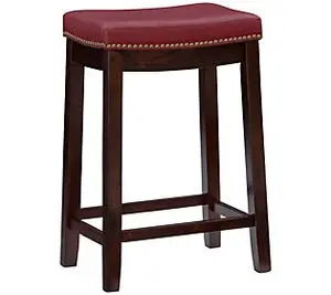 LINON Home Brenner Kitchen Counter Stool W/ Pad Ded Seat - One-color
