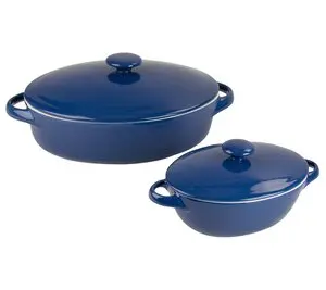 10 STRAWBERRY STREET Sienna 2pc Covered Cassero Le Bakeware Se - One-color