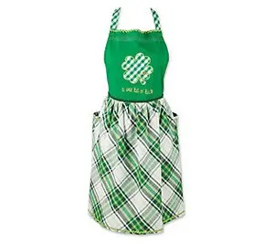 DESIGN IMPORTS Lucky Clover Embellished Apron