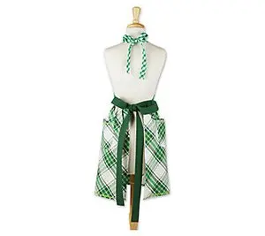 DESIGN IMPORTS Lucky Clover Embellished Apron