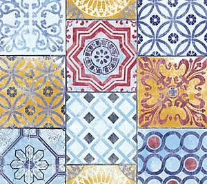 NEXTWALL Moroccan Tile Peel And Stick Wallpaper Roll