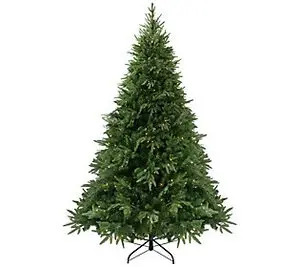 NORTHLIGHT 6.5' Silverthorne Fir Faux Tree-wht Ed Lights - One-color