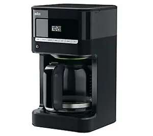 BRAUN Brewsense 12-cup Drip Coffee Maker Blac K - One-color
