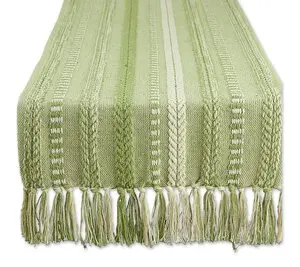 DESIGN IMPORTS Braided Stripe Table Runner 15x7 - One-color