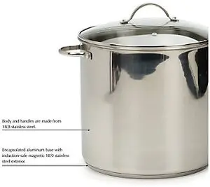 RSVP 8 Qt. Induction Stock Pot