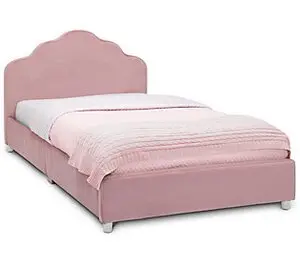 DELTA CHILDREN Upholstered Twin Bed, Rose Pink - One-color
