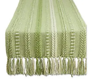 DESIGN IMPORTS Braided Stripe Table Runner 15x1 08 - One-color