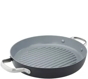 GREENPAN Valencia Pro 11' Ceramic Nonstick Roun D Grill Pan - One-color