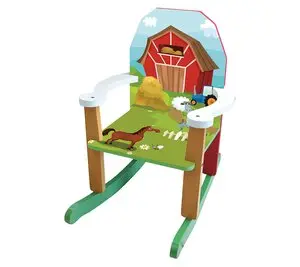 HOMEWARE Wood Farm Rocking Chair - One-color