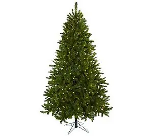 NEARLY NATURAL 7.5' Windermere Pre-lit Christmas Tree Nearl Y Natural - One-color