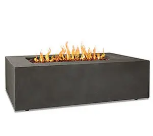 REAL FLAME Baltic Rectangle Natural Gas Fire Ta Le - One-color
