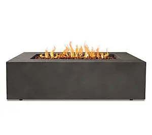 REAL FLAME Baltic Rectangle Natural Gas Fire Ta Le