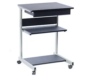 TECHNI MOBILI Rolling Laptop Cart With Storage - One-color