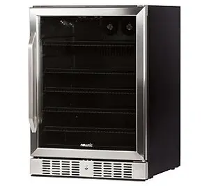 NEWAIR Beverage Refrigerator Built In 177 Can S Ainless Steel - Silver