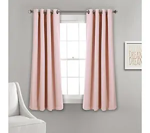LUSH DECOR Grommet Blackout 52' X 63' Window Curtains L Sh Decor - One-color