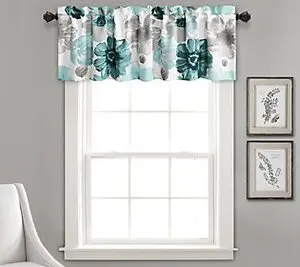 LUSH DECOR Leah 52' X 18' Single Room Darkening Valance By - One-color