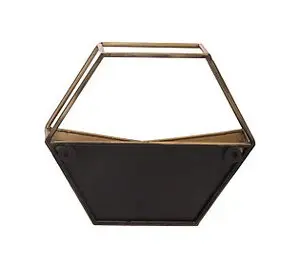 FORESIDE HOME & GARDEN Geo Conservatory Planter Bronze