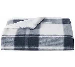 CANNON Cozy Teddy Plaid King Blanket