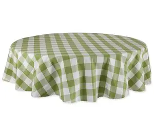 DESIGN IMPORTS Buffalo Check Tablecloth 70 Roun D