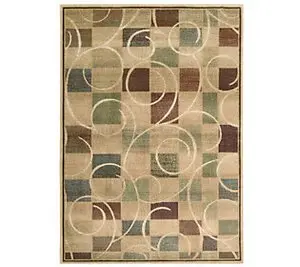 NOURISON HOME Renditions 3'6' X 5'6' Swirls Machine- Made Rug - One-color