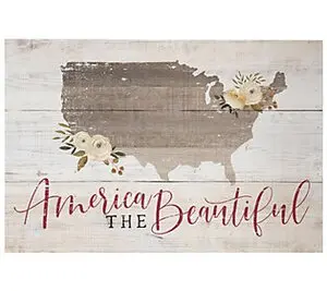 SINCERE SURROUNDINGS America Beautiful Rustic Pallet Sincere Surr Oundings - One-color
