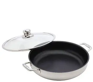 SWISS DIAMOND Nonstick Clad 12-1/2' Chef Pan W/ Lid - One-color