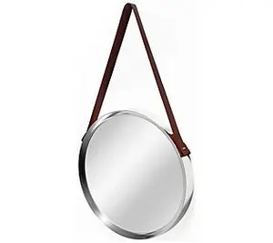 INFINITY Instruments 18' Wall Mirror, Convex Si Ver Frame