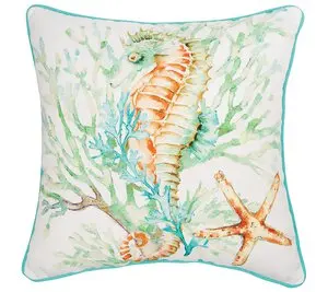 C&F HOME Colorful Seahorse Pillow Valerie - One-color