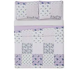 CANNON Elissa Patchwork King 3 Piece Quilt Set