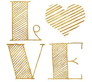 COURTSIDE MARKET Love 30x30 Decal - One-color