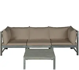 SAFAVIEH Lynwood Modular Outdoor Sectional With Coffee Table - One-color