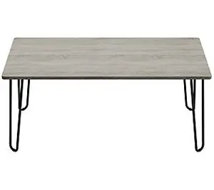 LAVISH HOME Coffee Table With Hairpin Legs - One-color