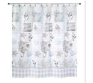 AVANTI LINENS Farmhouse Shell Shower Curtain - One-color