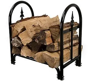 PURE GARDEN Fireplace Log Rack Finial Design