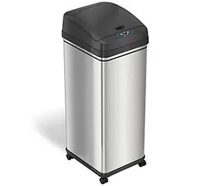 ITOUCHLESS Glide 13-gal Stainless Pet-proof Sen Sor Trash Can - One-color