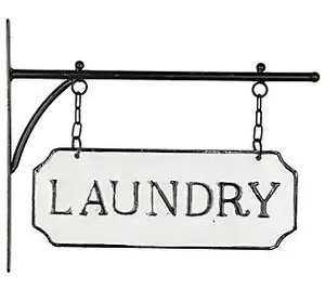 FORESIDE HOME & GARDEN Laundry Hanging Sign - One-color