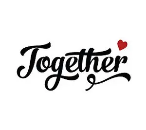 COURTSIDE MARKET Together 15x30 Decal - One-color