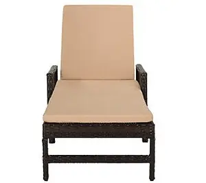 SAFAVIEH Alma Rattan Sun Lounger By - One-color
