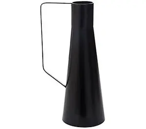 FORESIDE HOME & GARDEN Zion Tall Black Vase - One-color