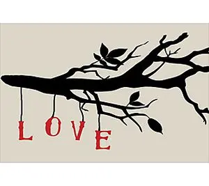 COURTSIDE MARKET Love Branch 20x30 Decal - One-color