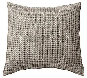 LEVTEX HOME Mills Waffle Taupe Square Pillow By - One-color